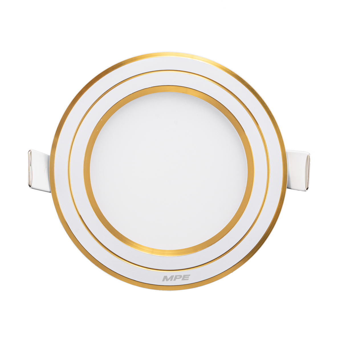 Recessed LED Panel Round Gold Border 9W 3-Color Settings RPL-9S/3C/G