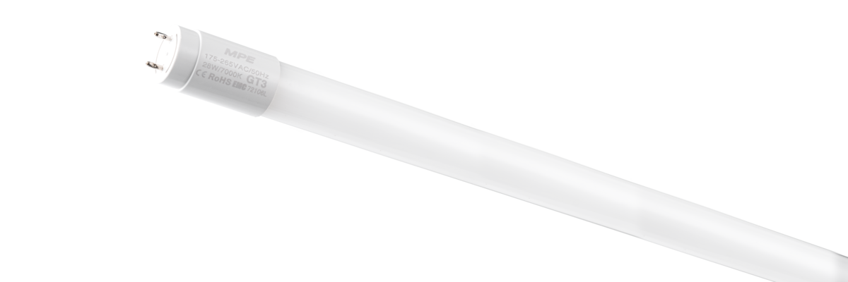 Led glass tube 1.2m 28W white light GT3-120T