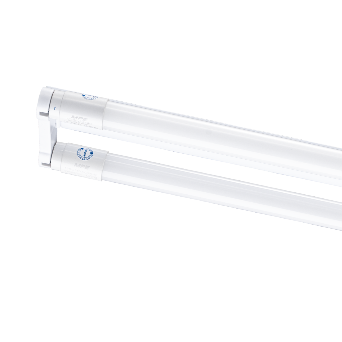 LED Tube Nano PC Light Fixture 1.2m 2x18W Cool White MNT-220T