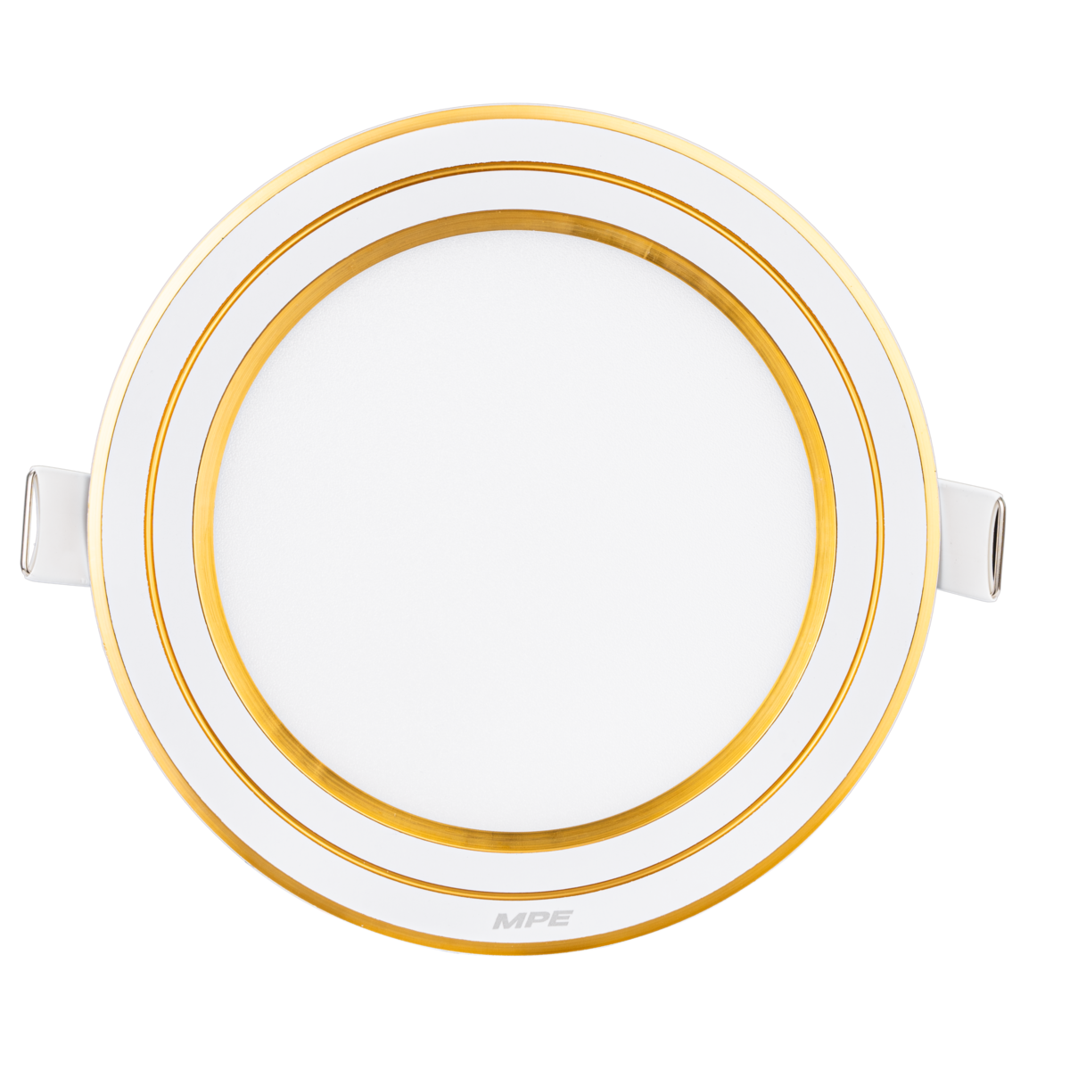 Recessed LED Panel Round Gold Border 12W 3-Color Settings RPL-12S/3C/G