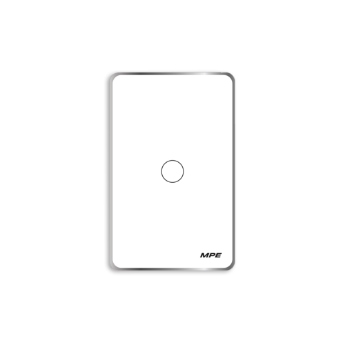 1-gang Switch White Body Silver Border Wifi Control SWW1/SC