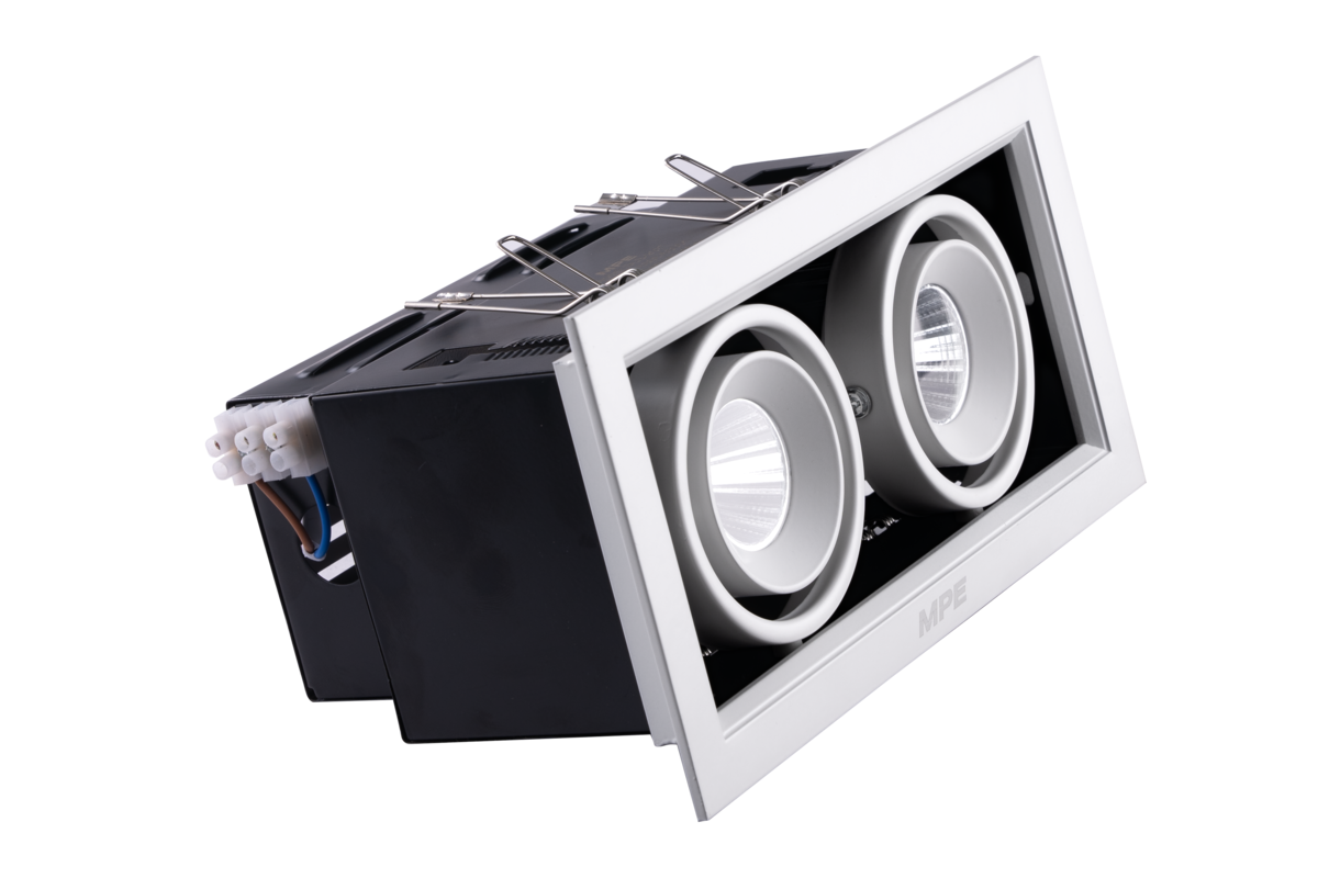 Recessed LED Downlight Double-spotlight 7W Warm White DLS-207V